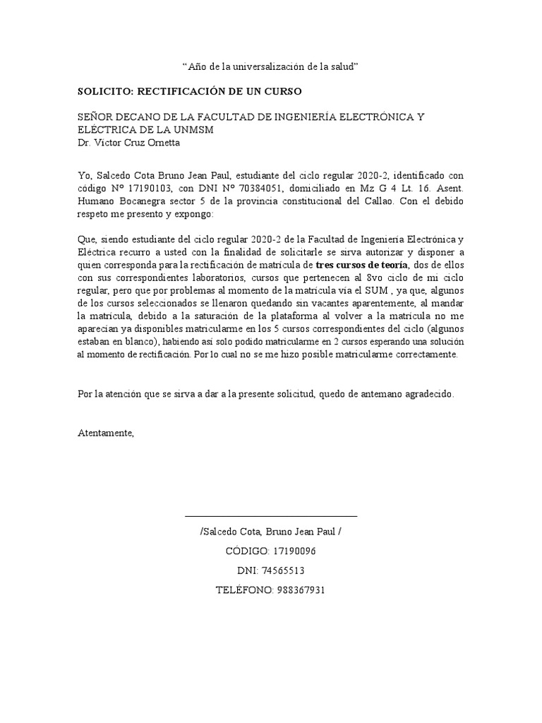 Modelo Rectificacion | PDF