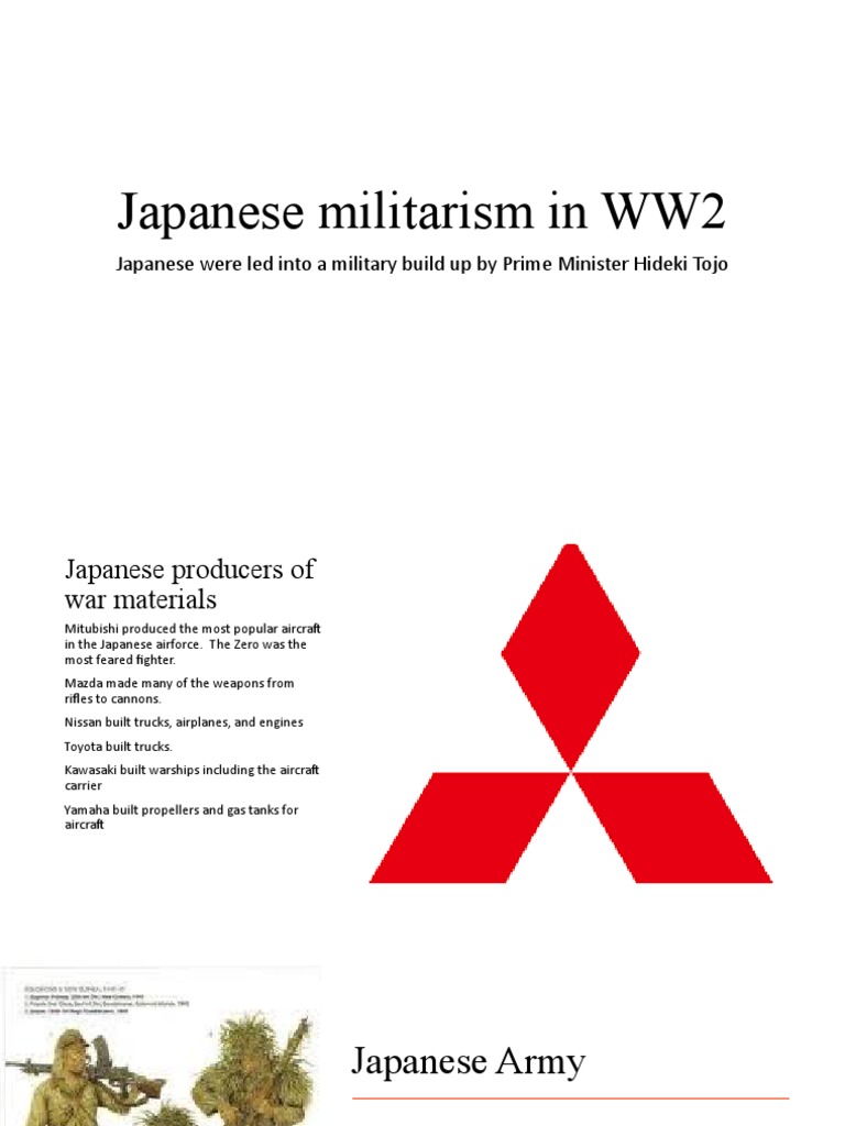 Japanese Militarism in WW2: Japanese Were Led Into A Military Build Up ...