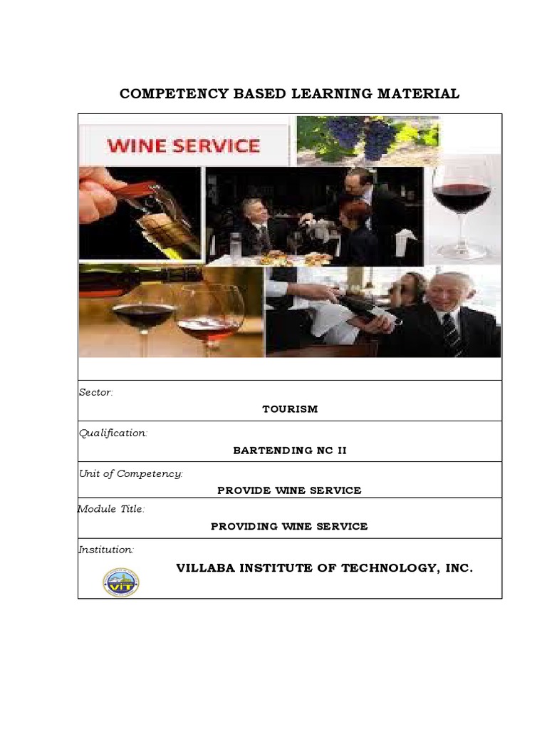 Competency Based Learning Material | PDF | Beverages | Business