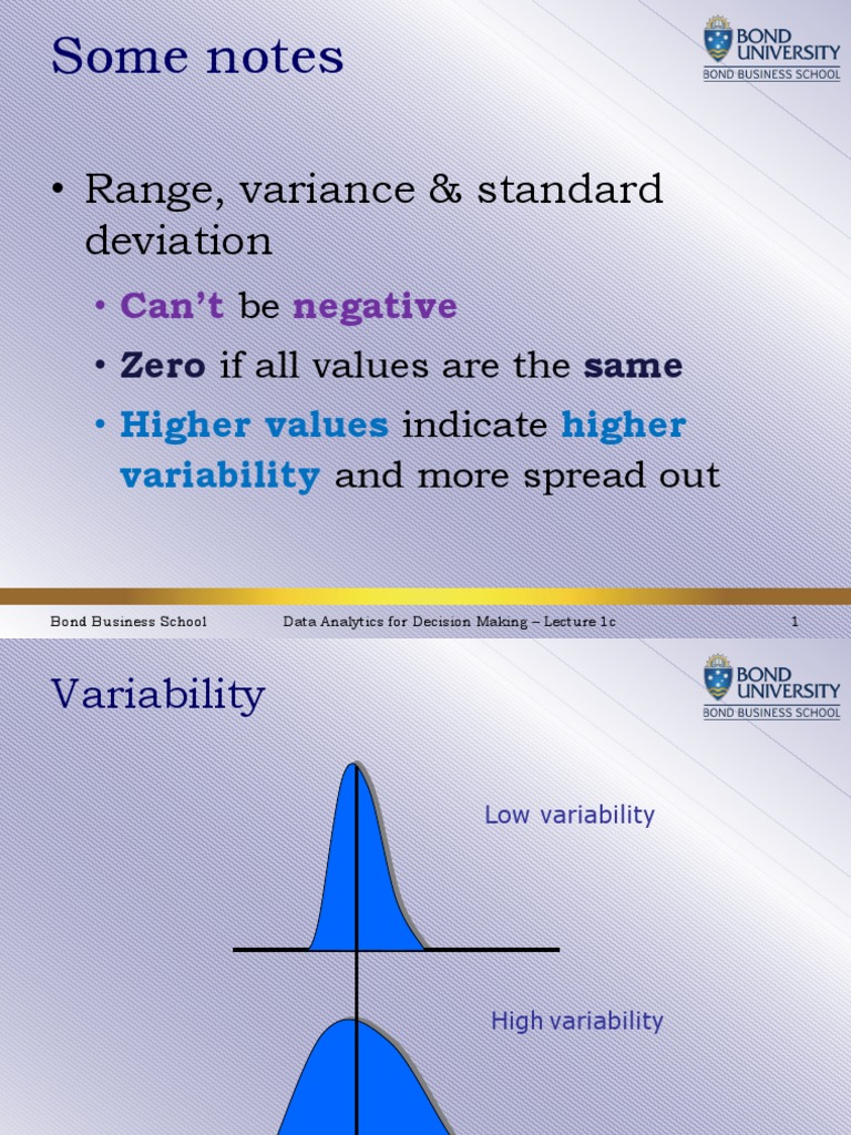 Measures of Spread - Interpreting Standard Deviation | PDF