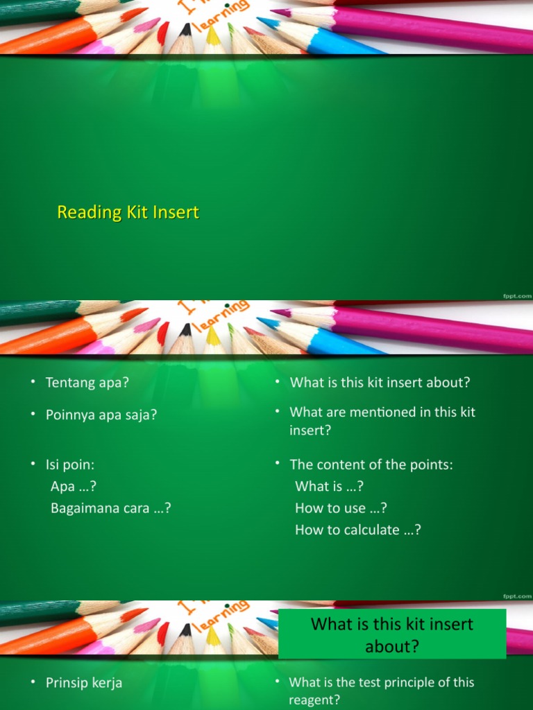 Reading Kit Insert Guide | PDF