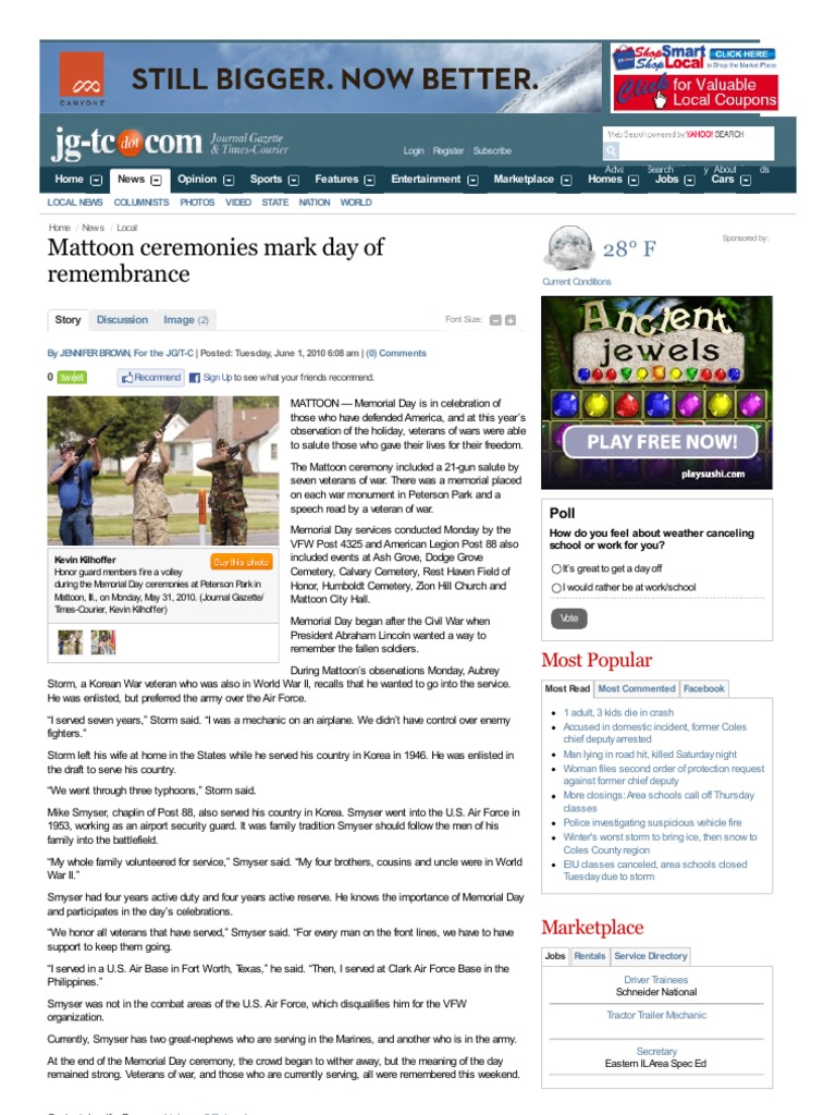 JG TC Com | PDF | Memorial Day | Unrest