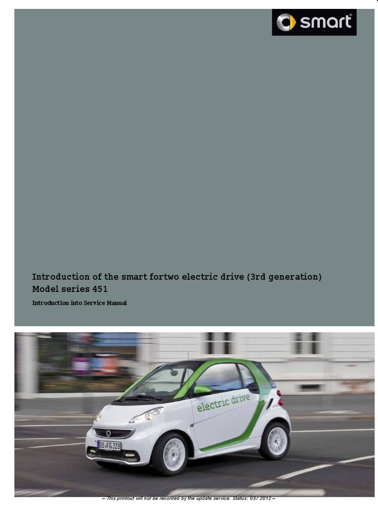 Introduction of The Smart Fortwo Electric Drive (3rd Generation) Model ...
