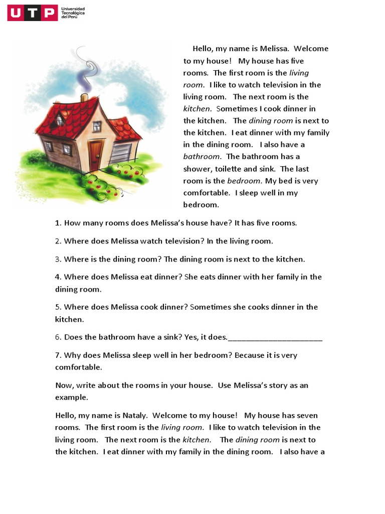 My House Reading Activities Unit 4-Week 10 | PDF