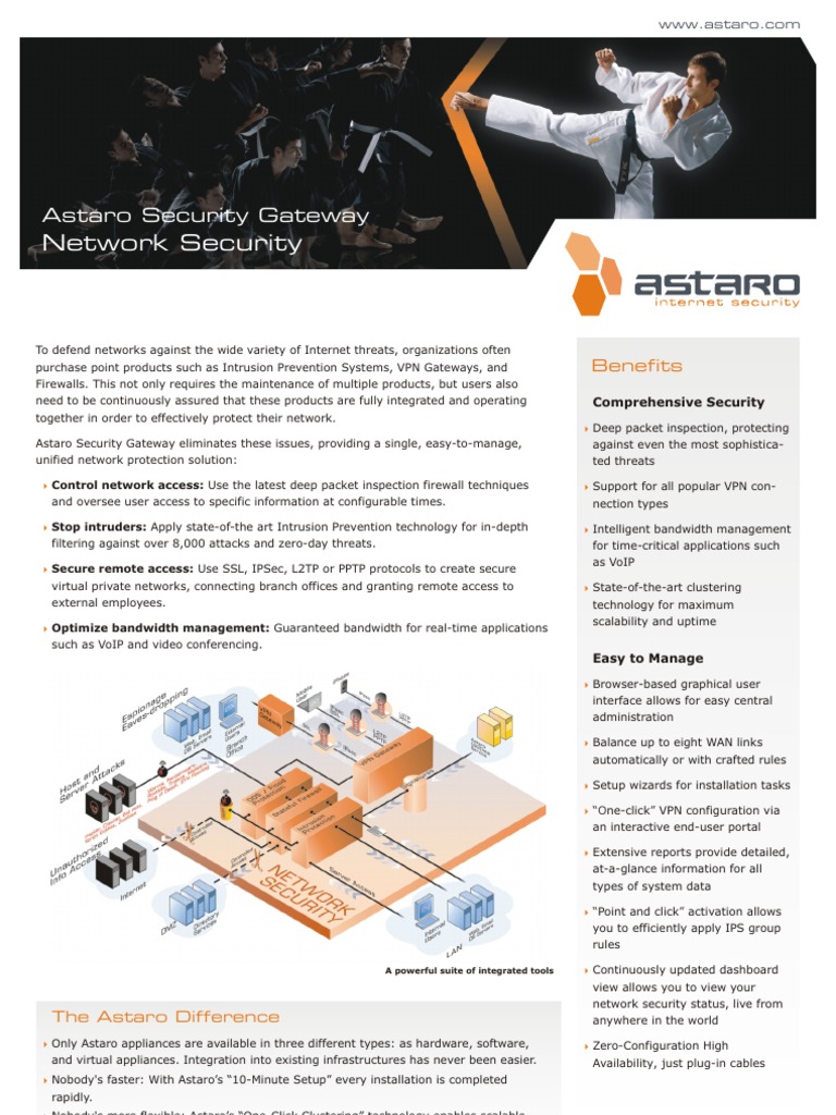 Astaro Network Security Datasheet en | PDF | Virtual Private Network | Computer Network