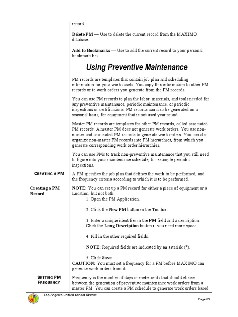 Maximo PM Guide | PDF | Software | Computing