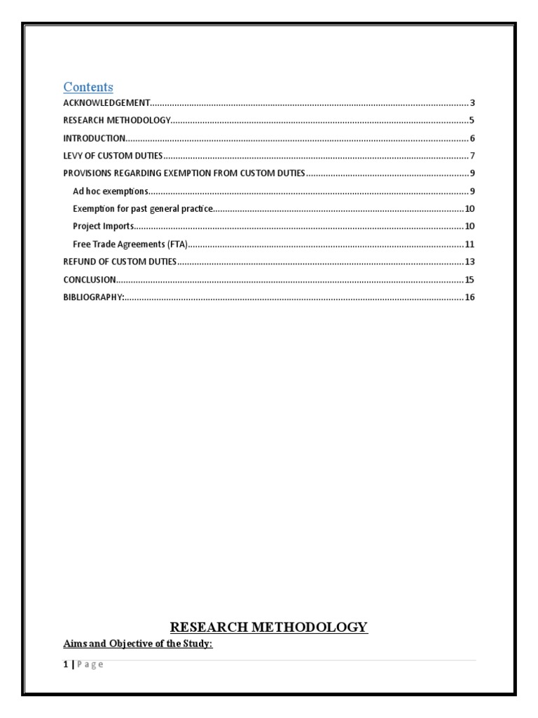 Exemption From Custom Duty | PDF | Customs | Taxes