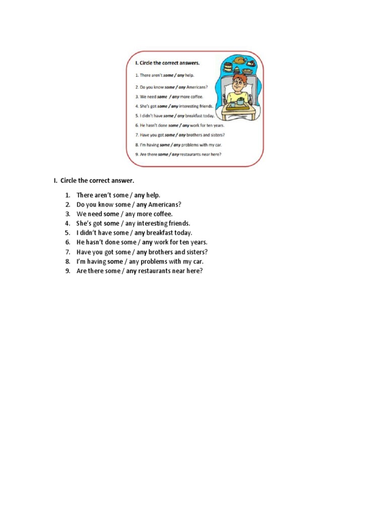 I. Circle The Correct Answer | PDF