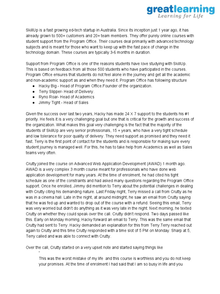 Case Study Program Office | PDF | Business