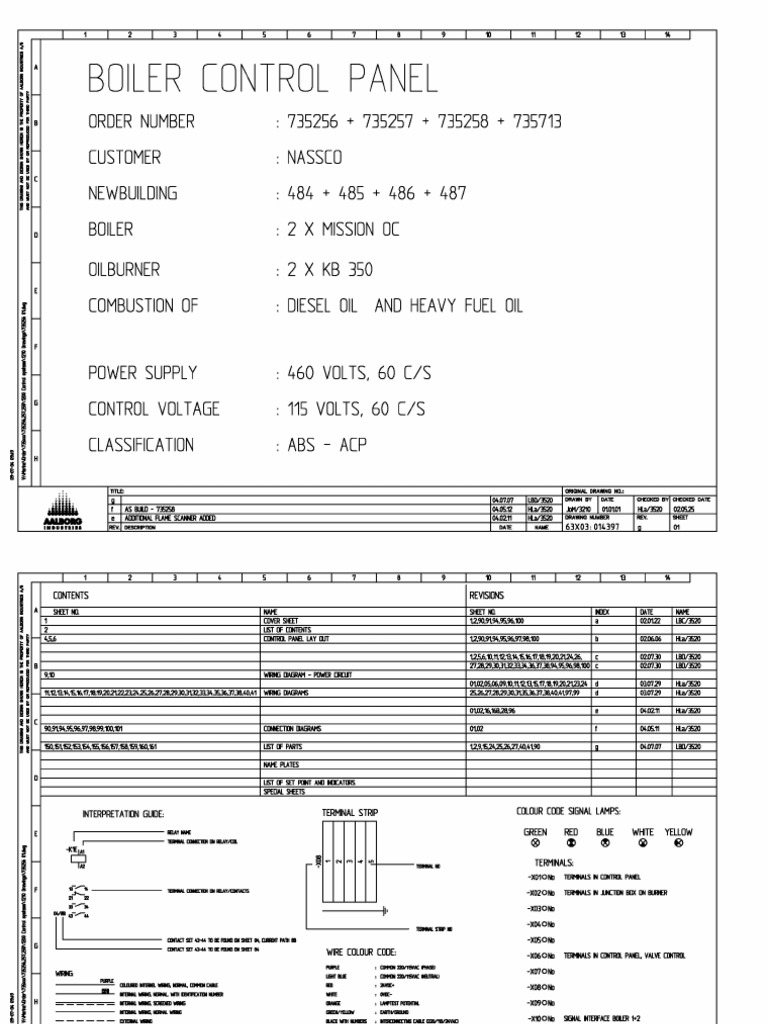 Boiler Electrical Control Drawings PDF | PDF | Petroleum | Liquids