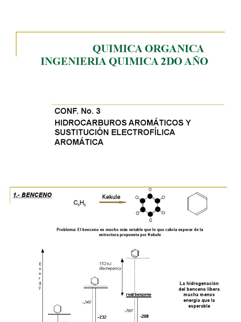 Aromaticidad y SEA M | PDF | Benceno | Aromaterapia
