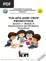 MELC TLE 9 Agri-Crop Production | PDF