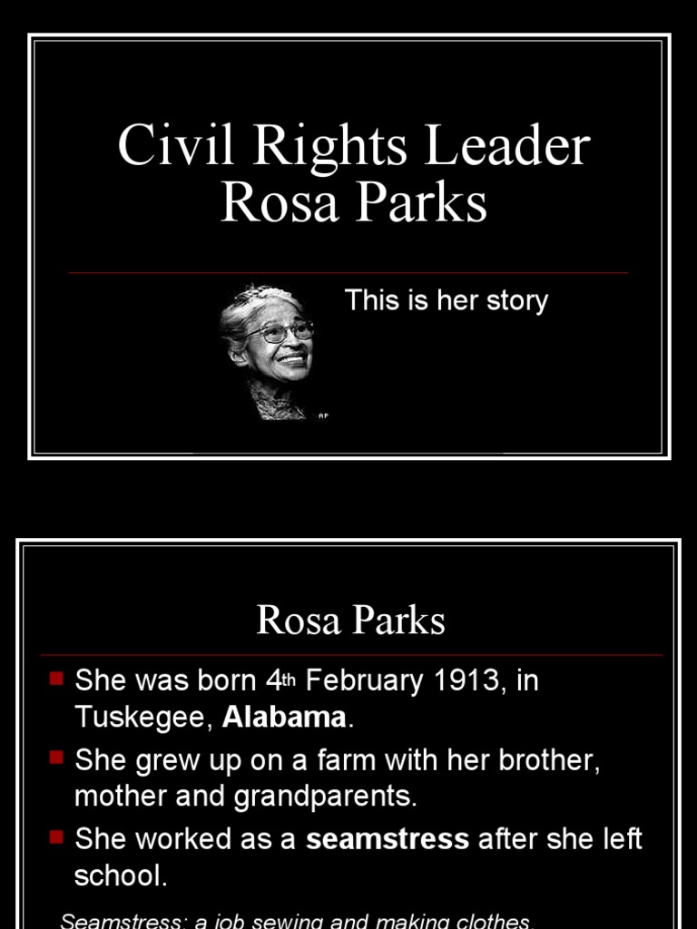 Rosa Parks | PDF | Rosa Parks | Equality Rights
