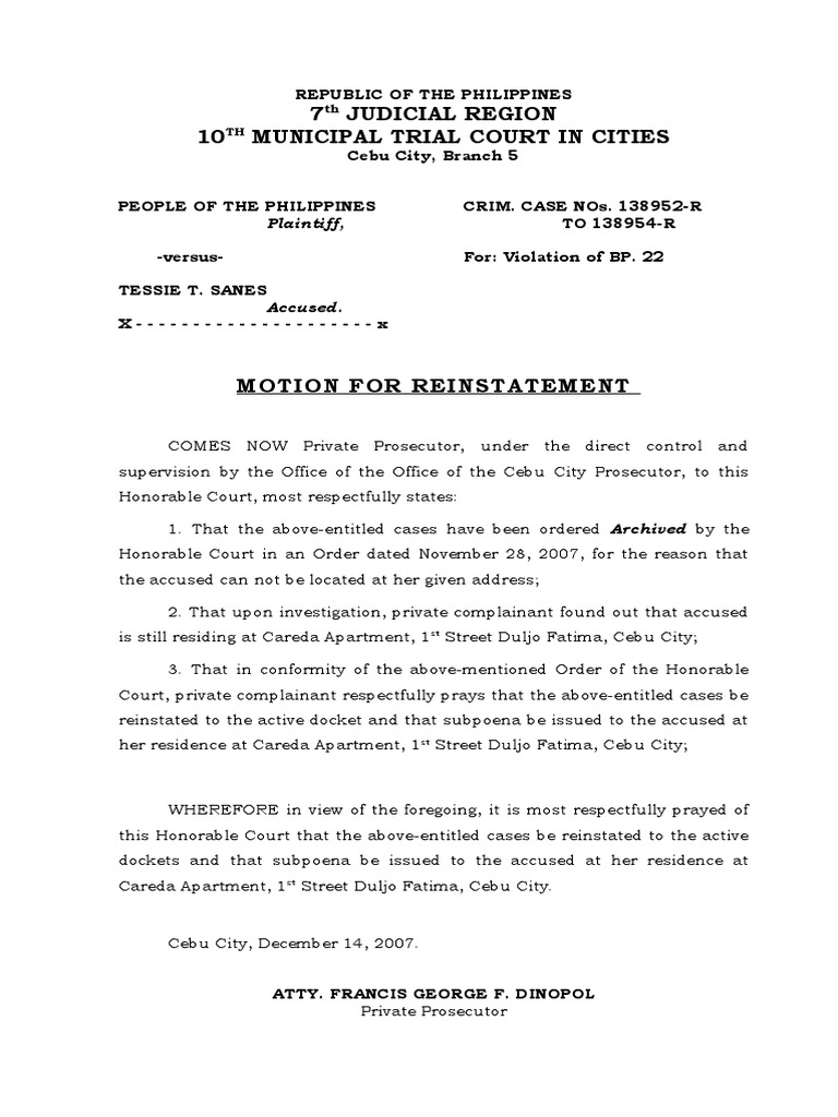 Motion For ALIAS SUMMONS Sanes | Download Free PDF | Prosecutor | Public Sphere