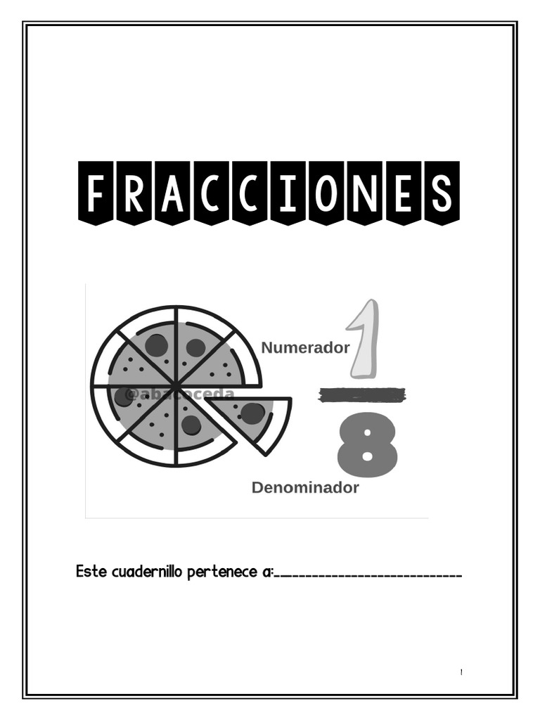 Cuadernillo de Fracciones | PDF