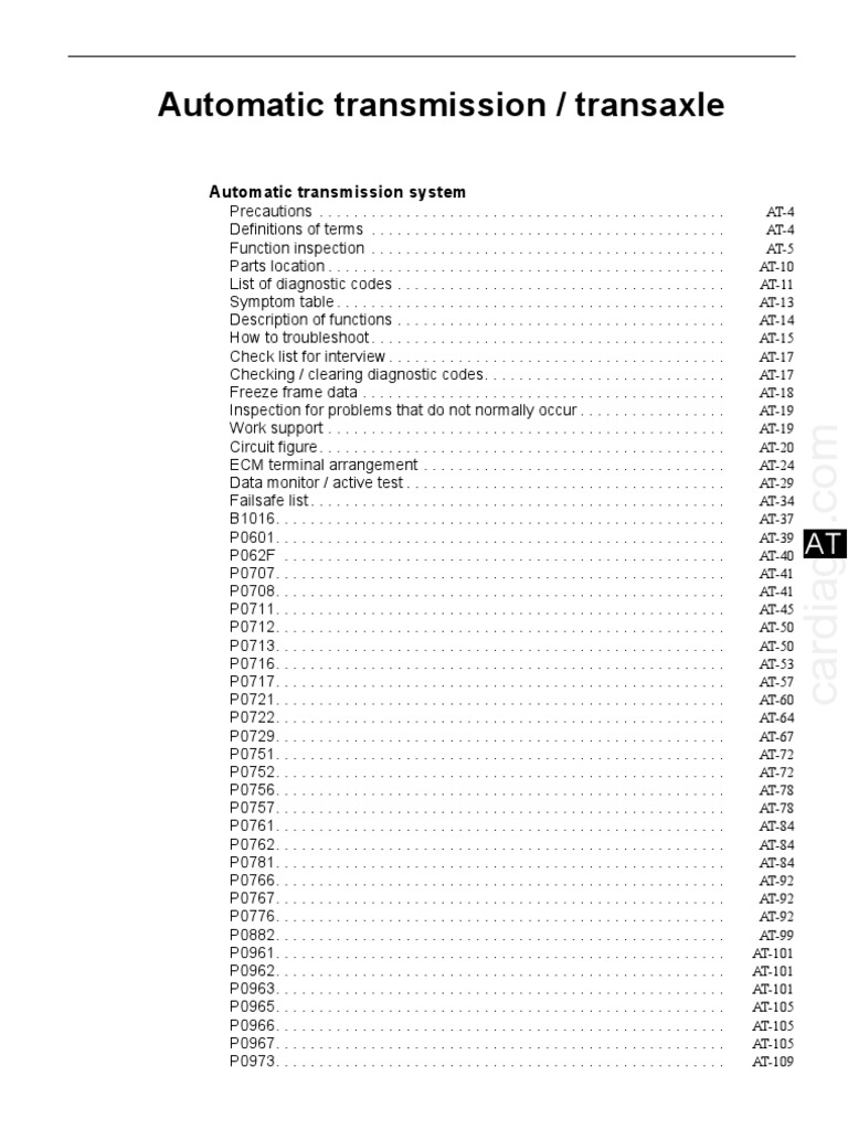 13 Automatic Transmission PDF | PDF | Automatic Transmission | Throttle