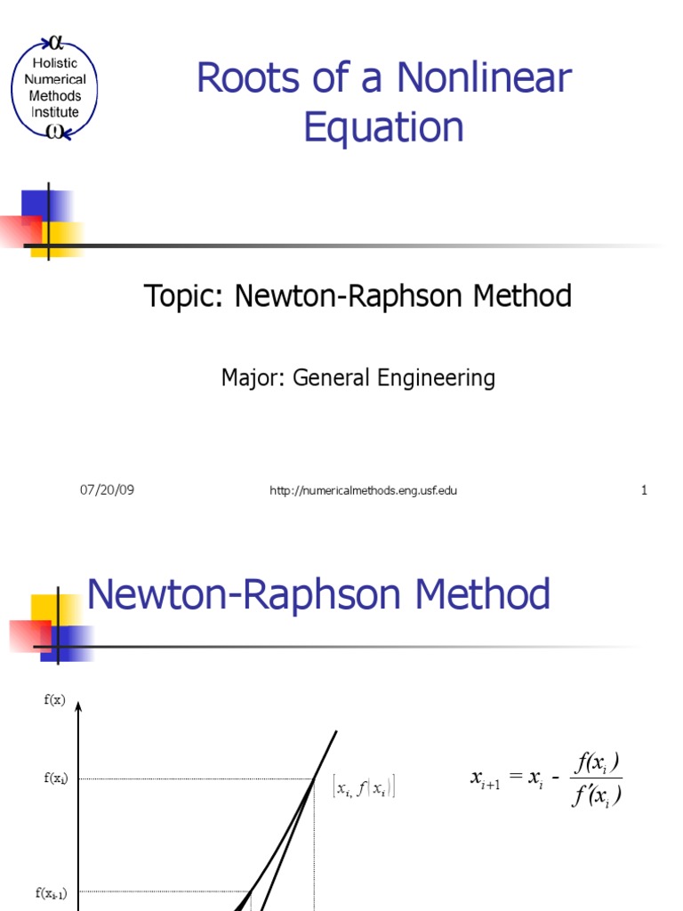 Newton-Raphson for Engineers | PDF | Algorithms And Data Structures | Computational Science