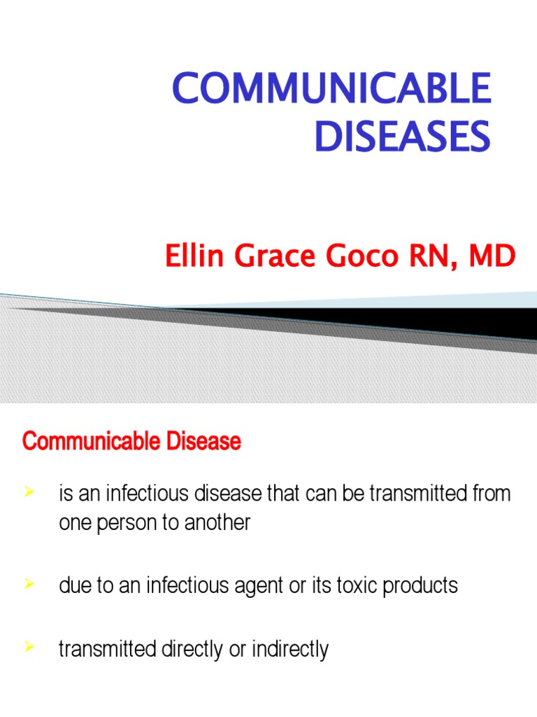 Communicable Diseases: Ellin Grace Goco RN, MD | PDF | Tuberculosis ...