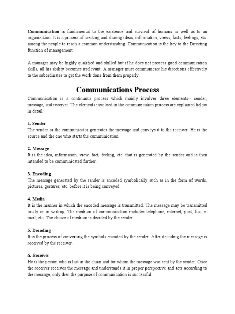 The Fundamentals of Effective Communication: A Comprehensive Overview ...