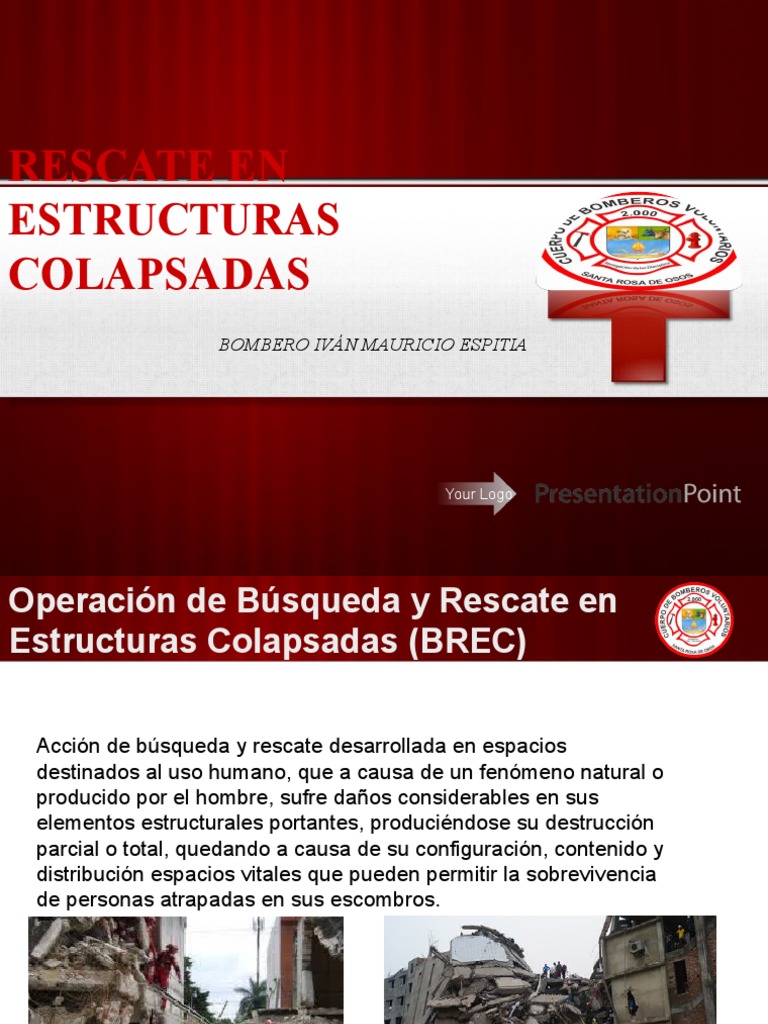 Rescate en Estructuras Colapsadas | PDF | Logística | Fundación ...