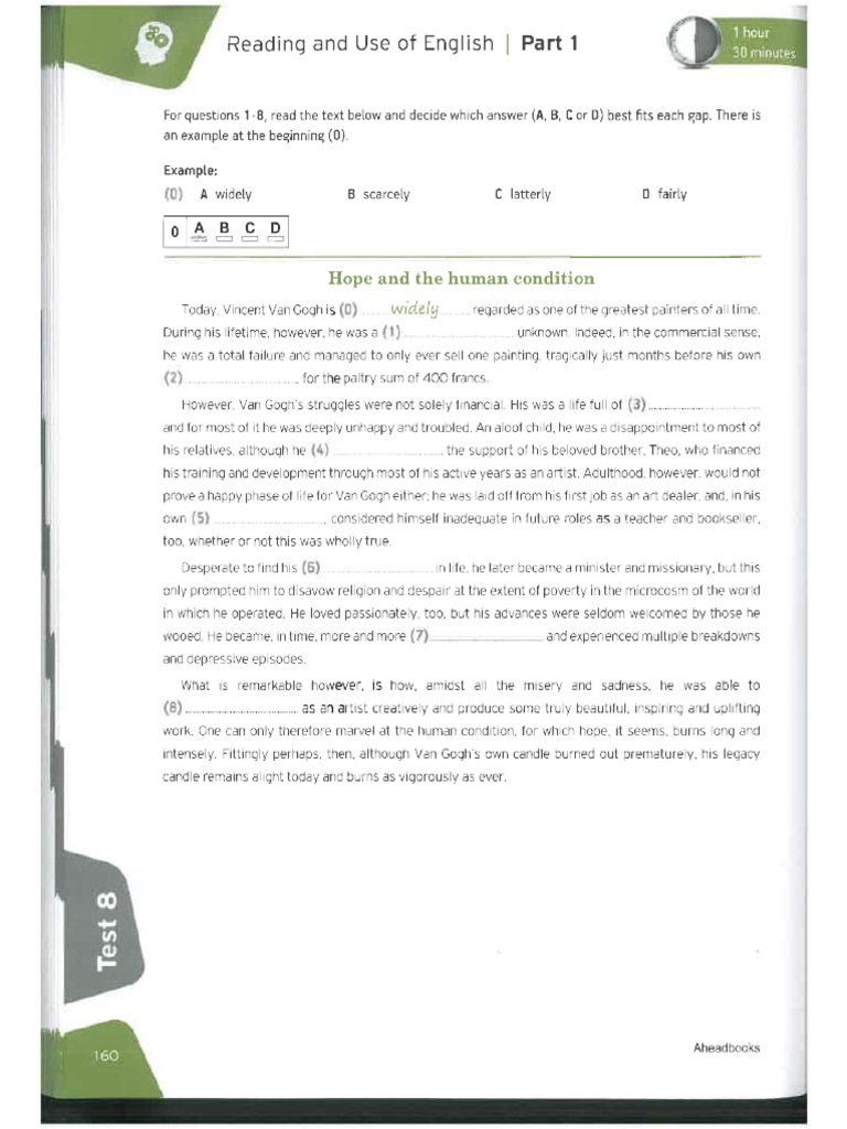 CPE Ahead-Test 8 | PDF