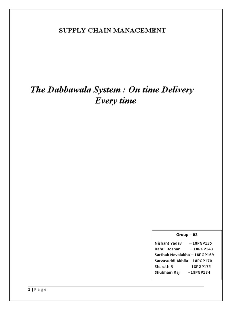 Dabbawala System: Efficiency & Delivery Secrets | PDF | Business ...