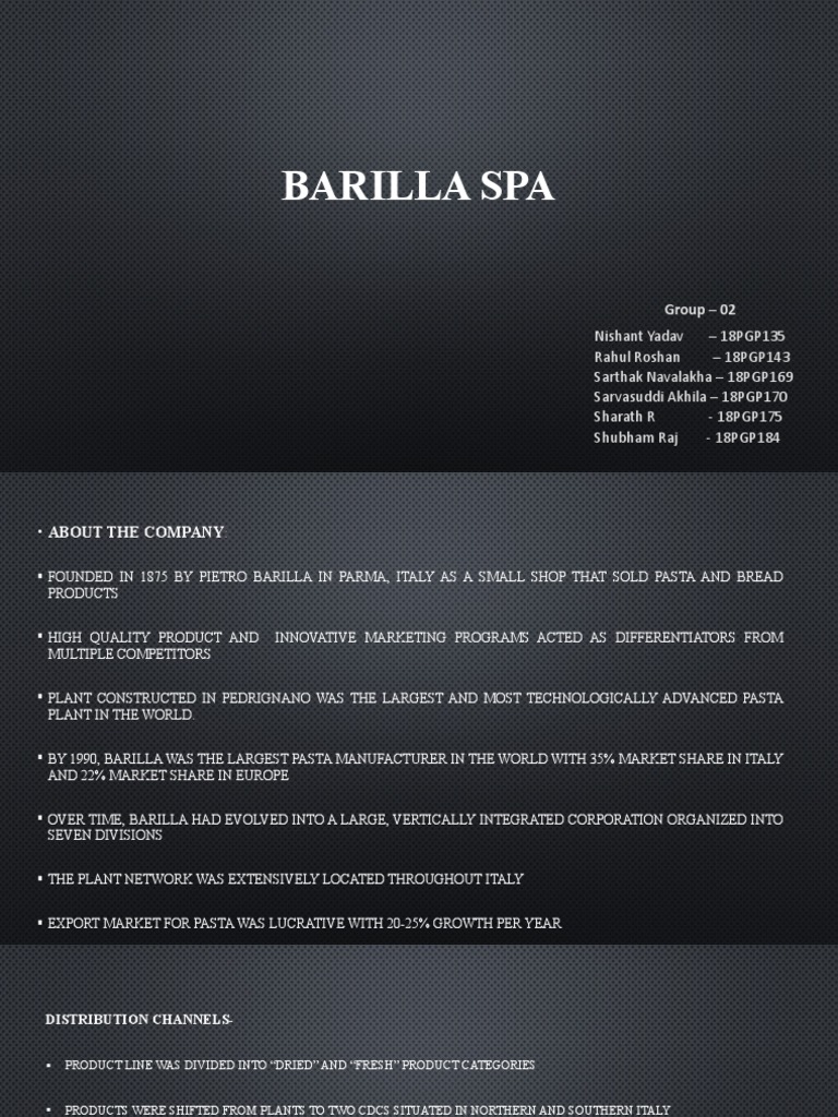 Barilla's JITD Program Analysis | PDF | Inventory | Supermarket