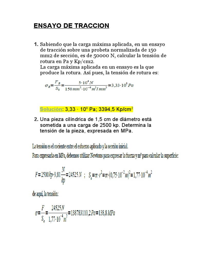 Soluciones Problemas de Materiales Unidad 1 (Autoguardado) | PDF ... Soluciones Problemas de Materiales Unidad 1 (Autoguardado) | PDF ...