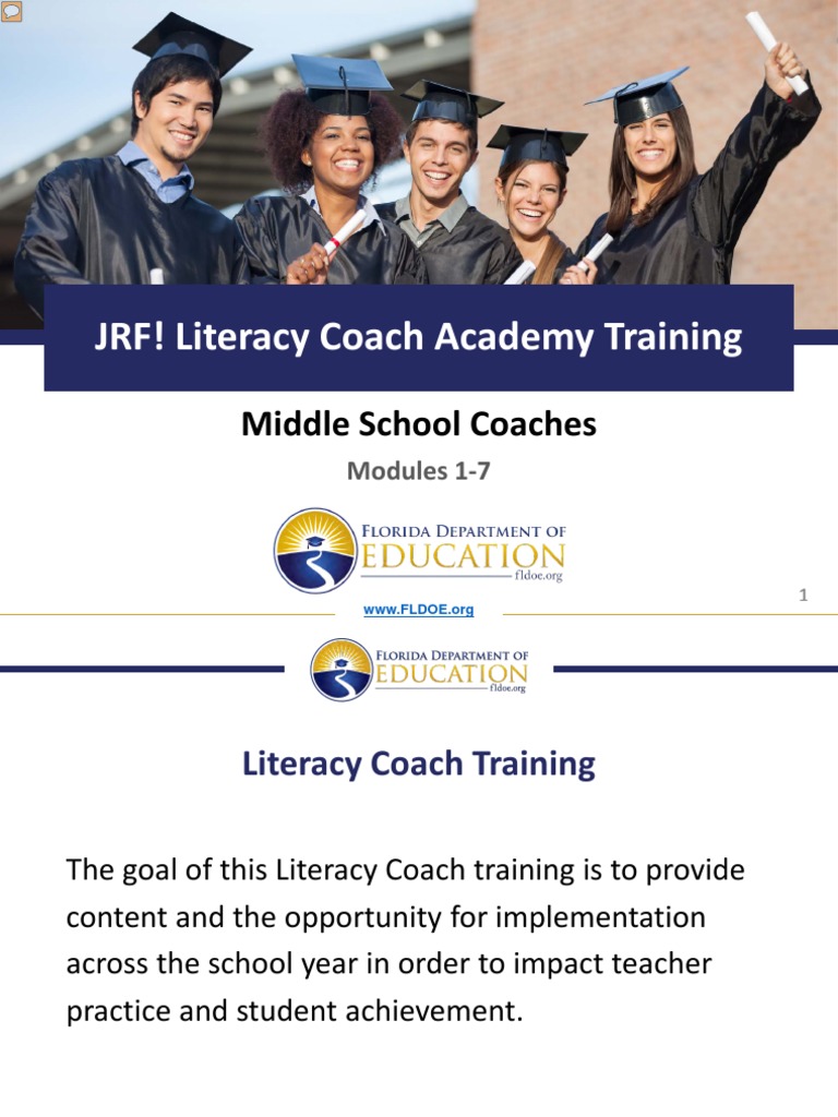 JRF! Literacy Coach Academy Training: Middle School Coaches | PDF ...
