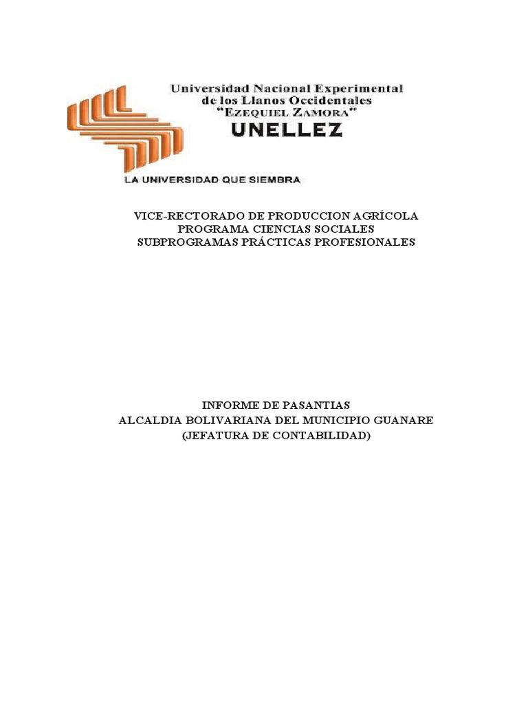 Informe de Pasantias - Genesis Barrios 1 | PDF | Alcalde | Gobierno local
