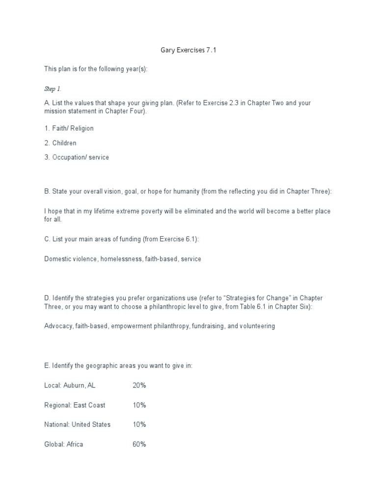 Gary Exercises 7 - Mmarsh | PDF