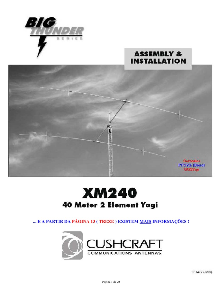 XM240 e MEIO-bone | PDF | Indutor | Eletromagnetismo