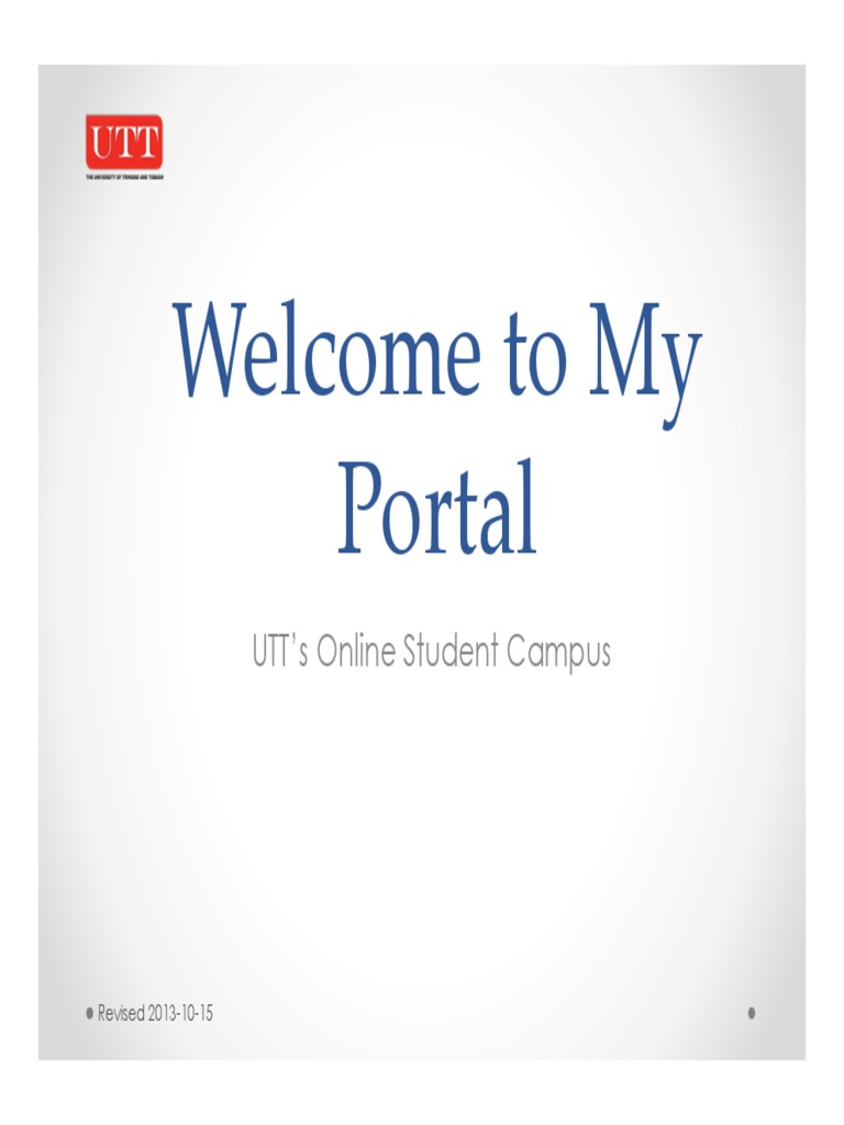 UTT Student Portal Guide | PDF | Websites | Computing