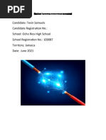 CSEC SBA Format ELECTRICAL PDF | PDF | Electronics | Electrical Wiring