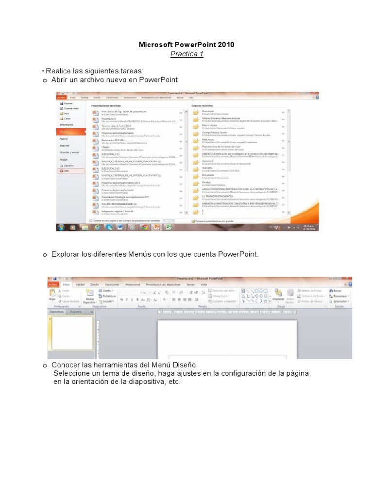 Practica 1 Power Point PDF | PDF | Microsoft PowerPoint | Software de ...