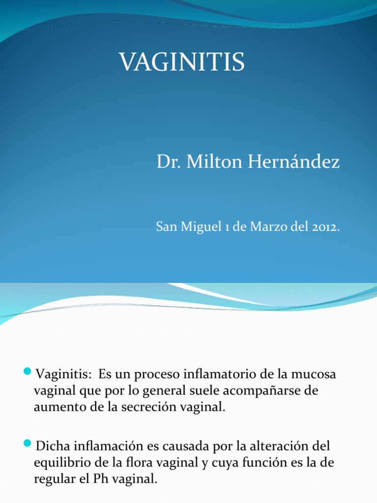 Vaginitis | PDF | Especialidades Medicas | Medicina CLINICA