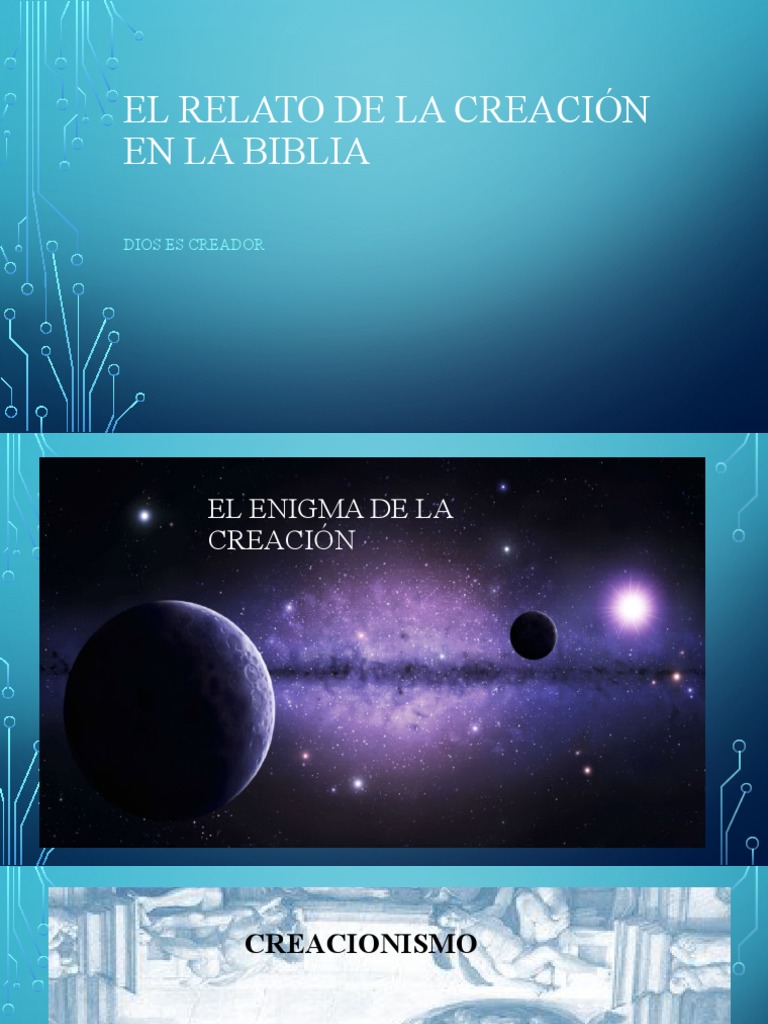 Relato de la Creación en la Biblia | PDF | Mitos de la creación | Big Bang