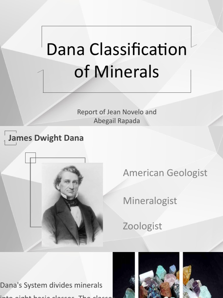 Dana's Mineral Classification System | PDF