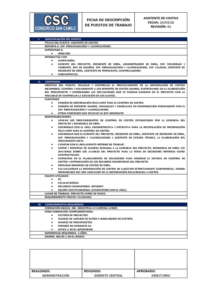 03 - Asistente de Costos | PDF | Presupuesto | Informática