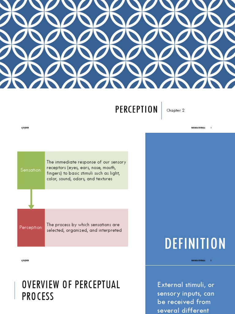 Chapter-2 PERCEPTION | PDF | Perception | Attention