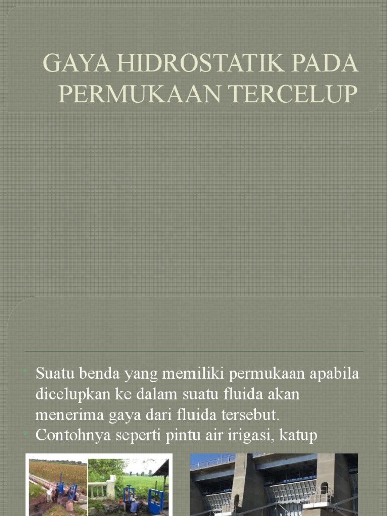 Gaya Hidrostatik Pada Permukaan Tercelup | PDF