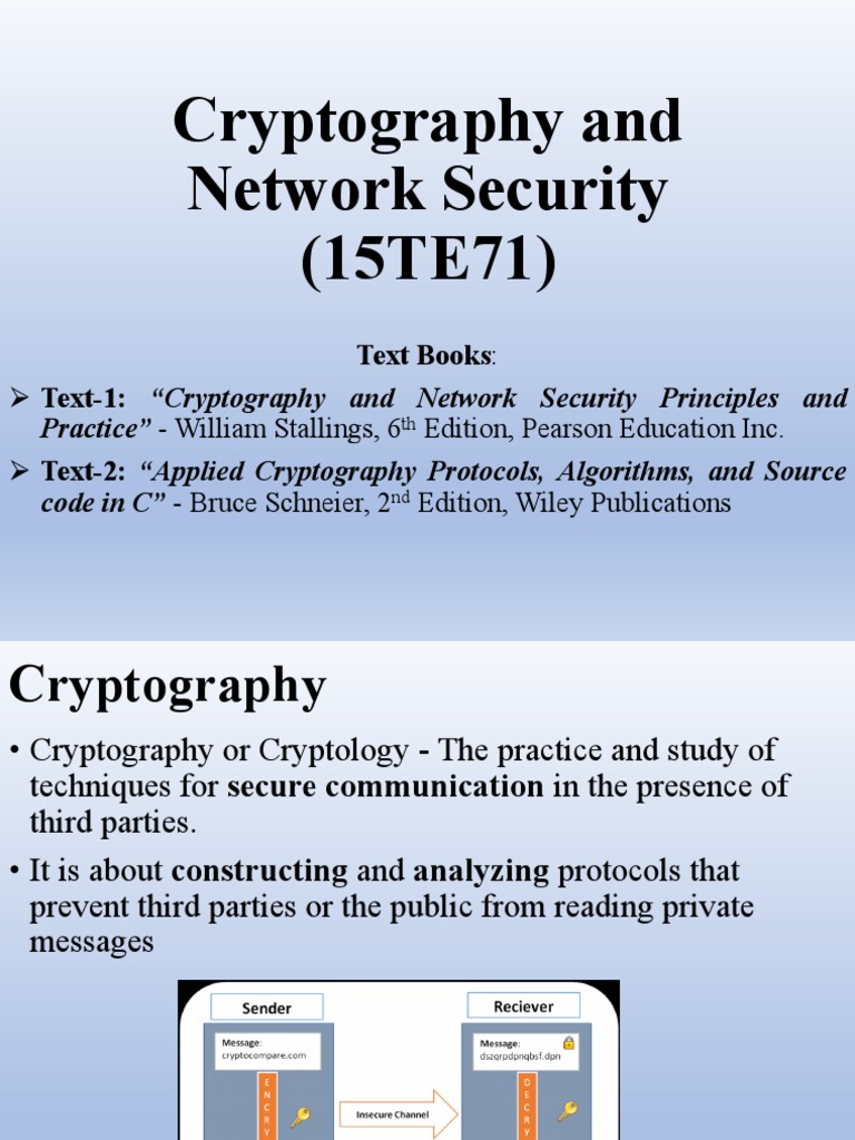Cryptography And Network Security Module 1 Pdf Cryptography Key Cryptography