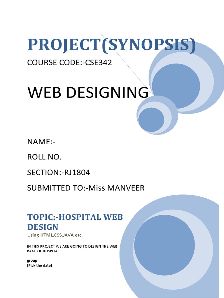 Project On Webdesigning | PDF | Web Development | World Wide Web