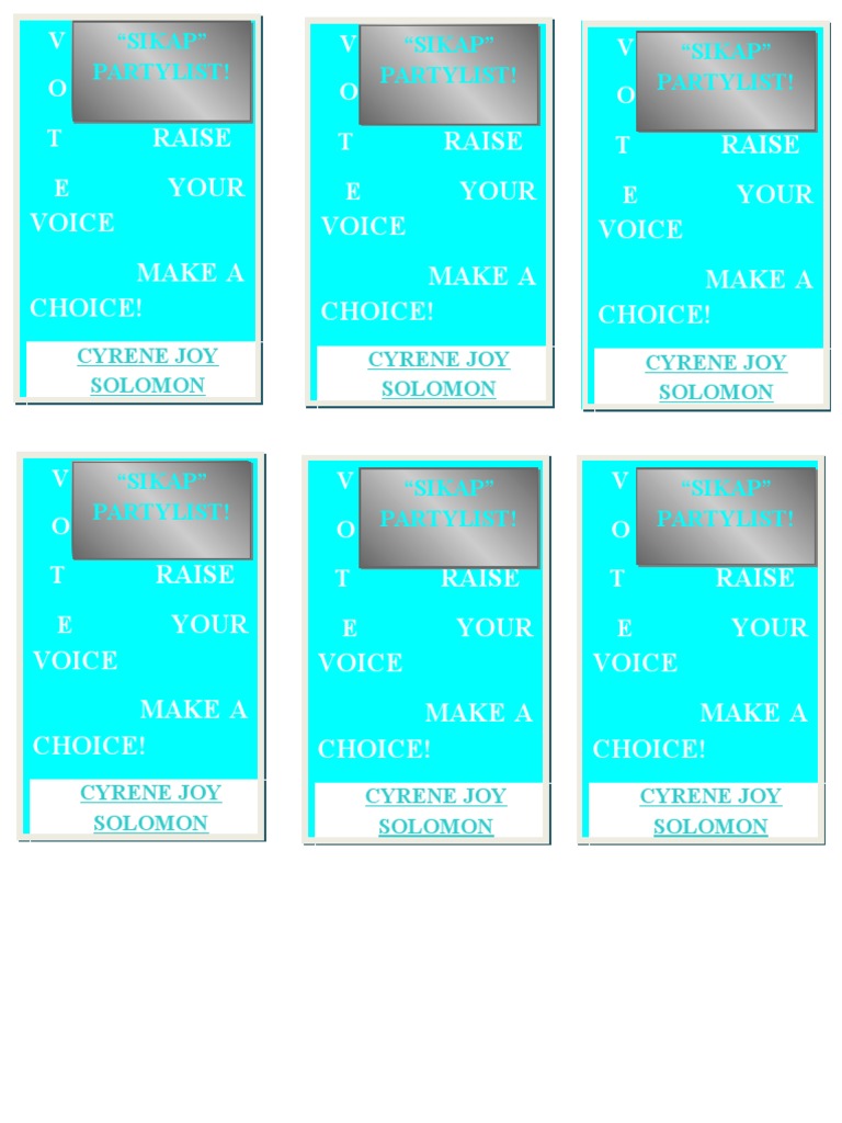 Raise Your Voice Make A Choice! Raise Your Voice Make A Choice! Raise ...