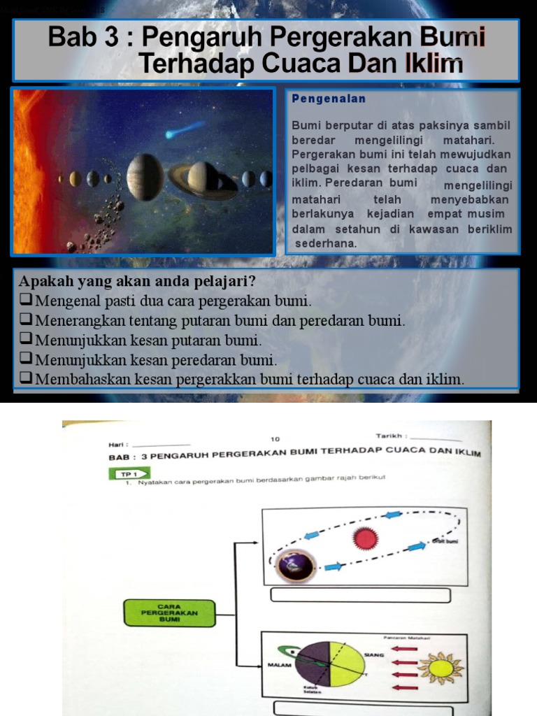 Bab 3 Pengaruh Pergerakan Bumi Terhadap Cuaca Dan Iklim | PDF