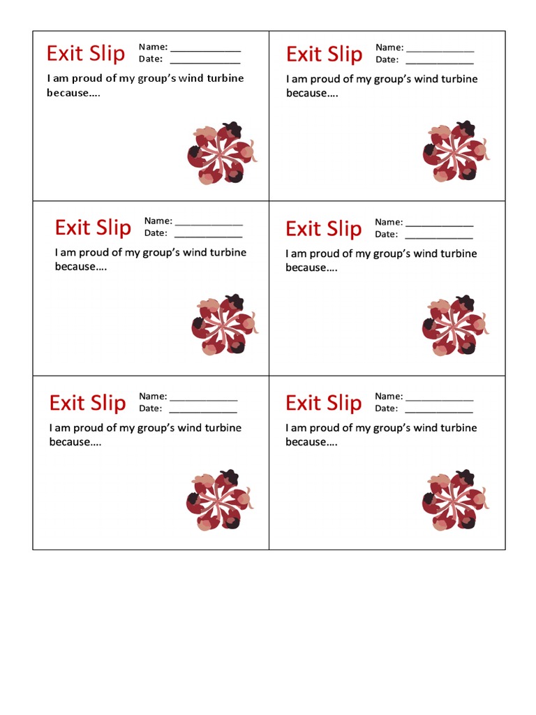 Exit Slip | PDF