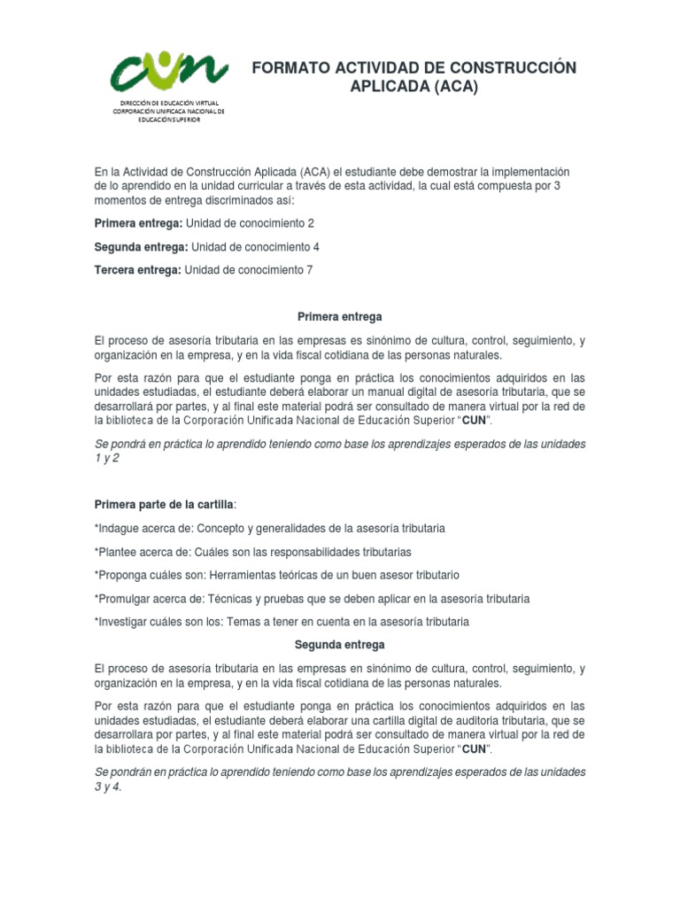 ACA Electiva Complementaria | PDF | Impuestos | Aprendizaje