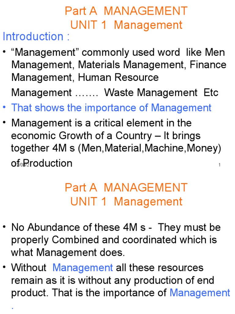 That Shows The Importance of Management | PDF | Science | System