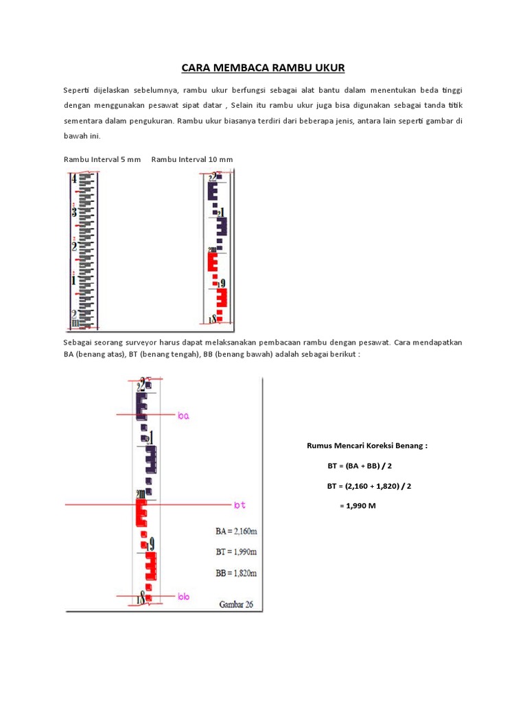 Cara Membaca Rambu Ukur | PDF | Griya & Taman