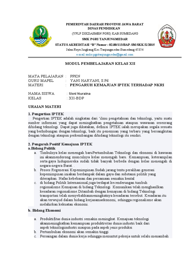 Modul PKN Kelas Xii | PDF